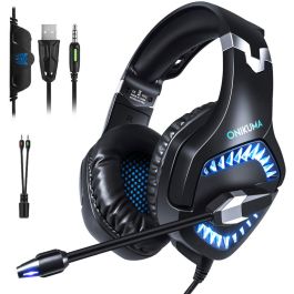 ONIKUMA K1B PRO Gaming Headset LED Blue